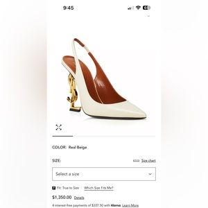 Yves Saint Laurent | Shoes | Ysl A Sculpted Logo Heel Anchors These ...